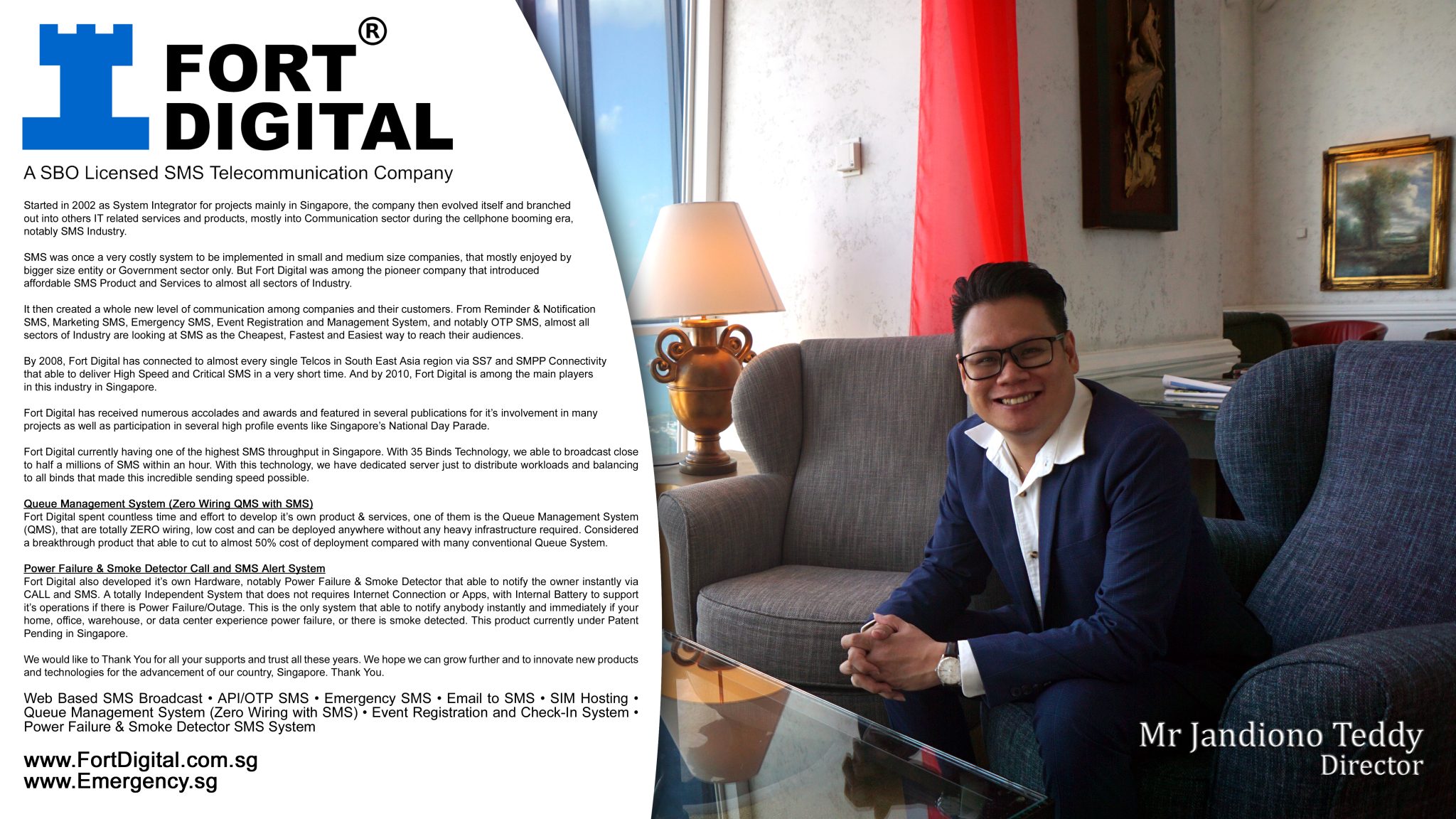 About Us – Fort Digital Pte Ltd – SMS, OTP, API, WhatsApp, Queue System ...