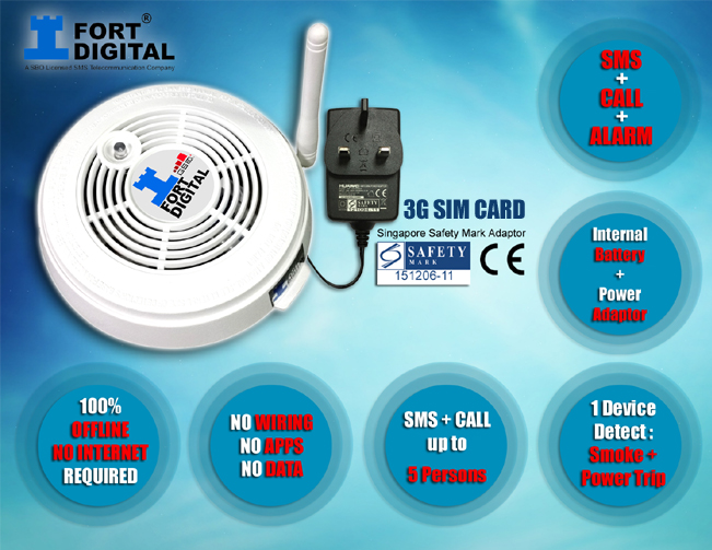 Smoke Detector & Power Failure Detector (SMS & CALL Alert) – Fort ...